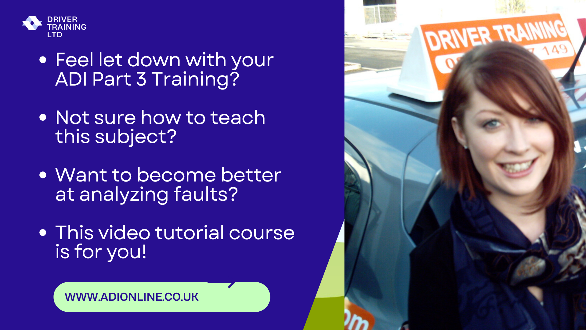 ADI Part 3 Bite Size Briefings and Lesson plans – Driver Training Ltd