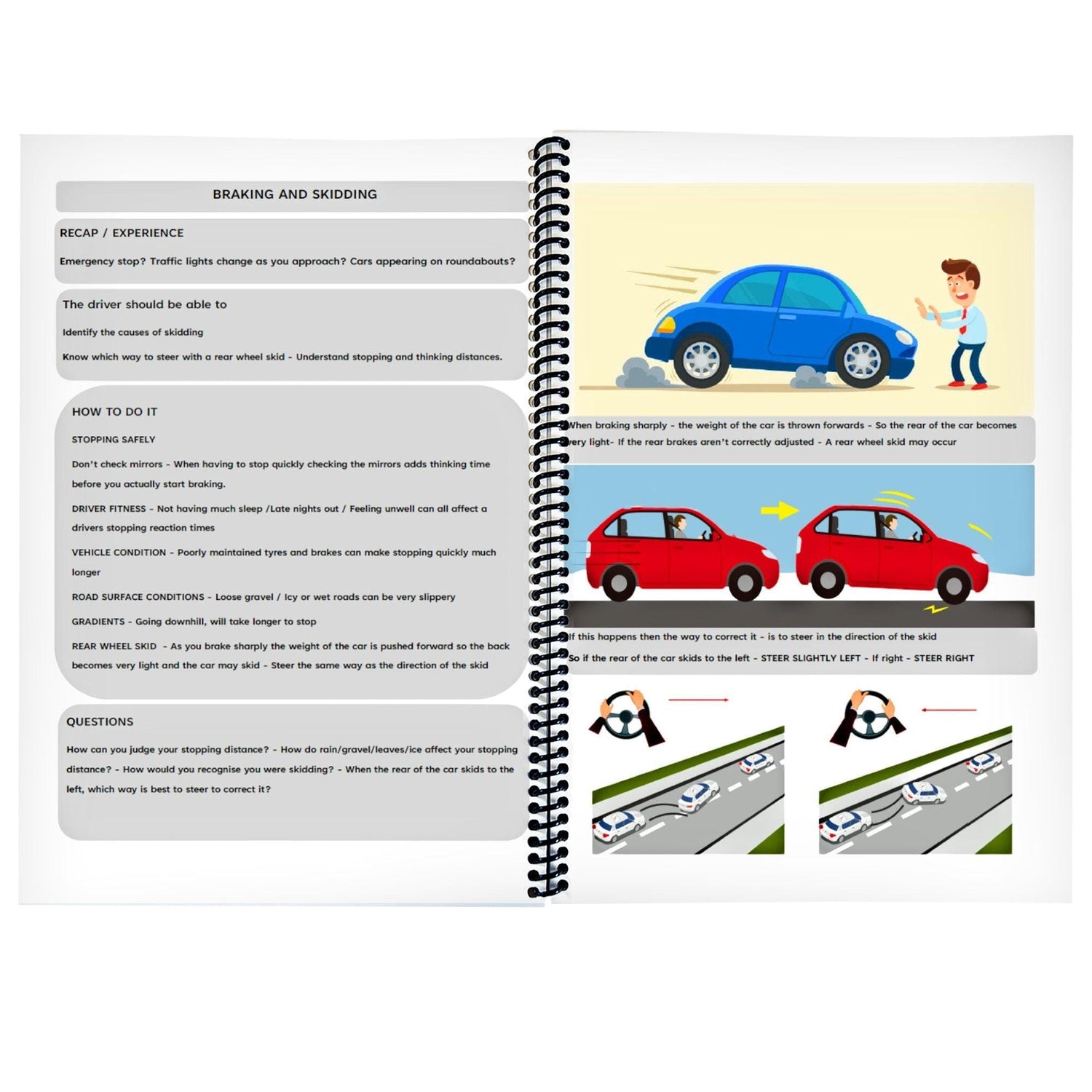 Driving Instructor lesson plan manoeuvres – Driver Training Ltd